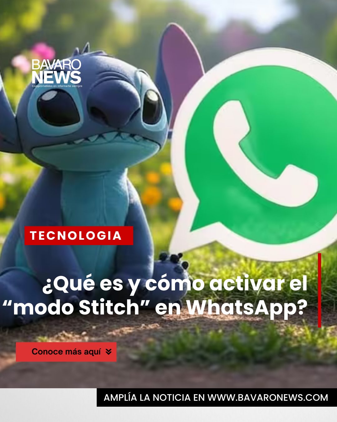 ¿Qué es y cómo activar el “modo Stitch” en WhatsApp? - Bávaro News